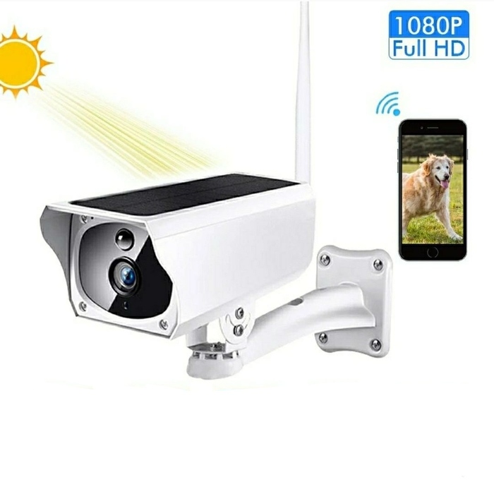 Câmera FullHD Wifi sem fios com painel solar e bateria recarregável à ...